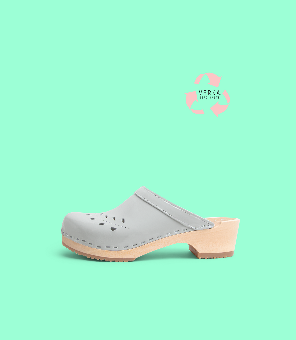 BLOMMA ZERO - PEARL GREY | VERKA CLOGS MADE IN SWEDEN - VERKA Clogs